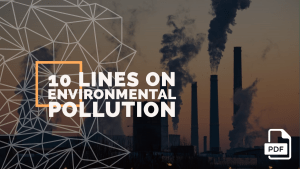 10 lines on Environment Pollution [PDF] - English Compositions