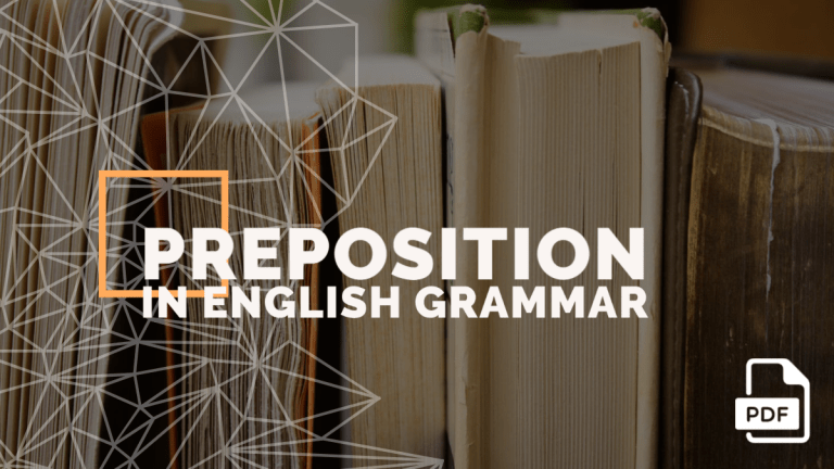 Preposition in English Grammar with Examples [With PDF] - English ...