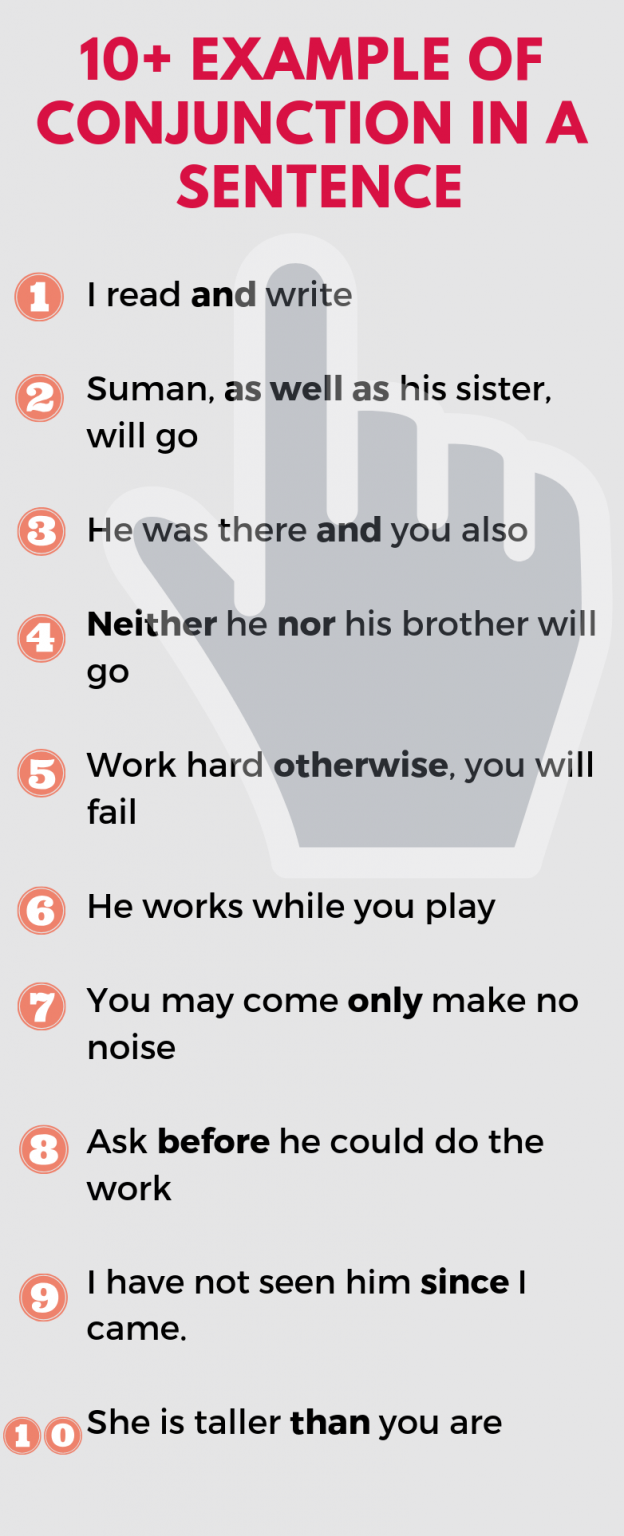 10+ Example of Conjunction In a Sentence - English Compositions