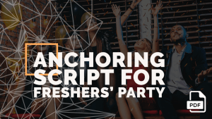 Anchoring Script for Freshers' Party [with PDF] - English Compositions