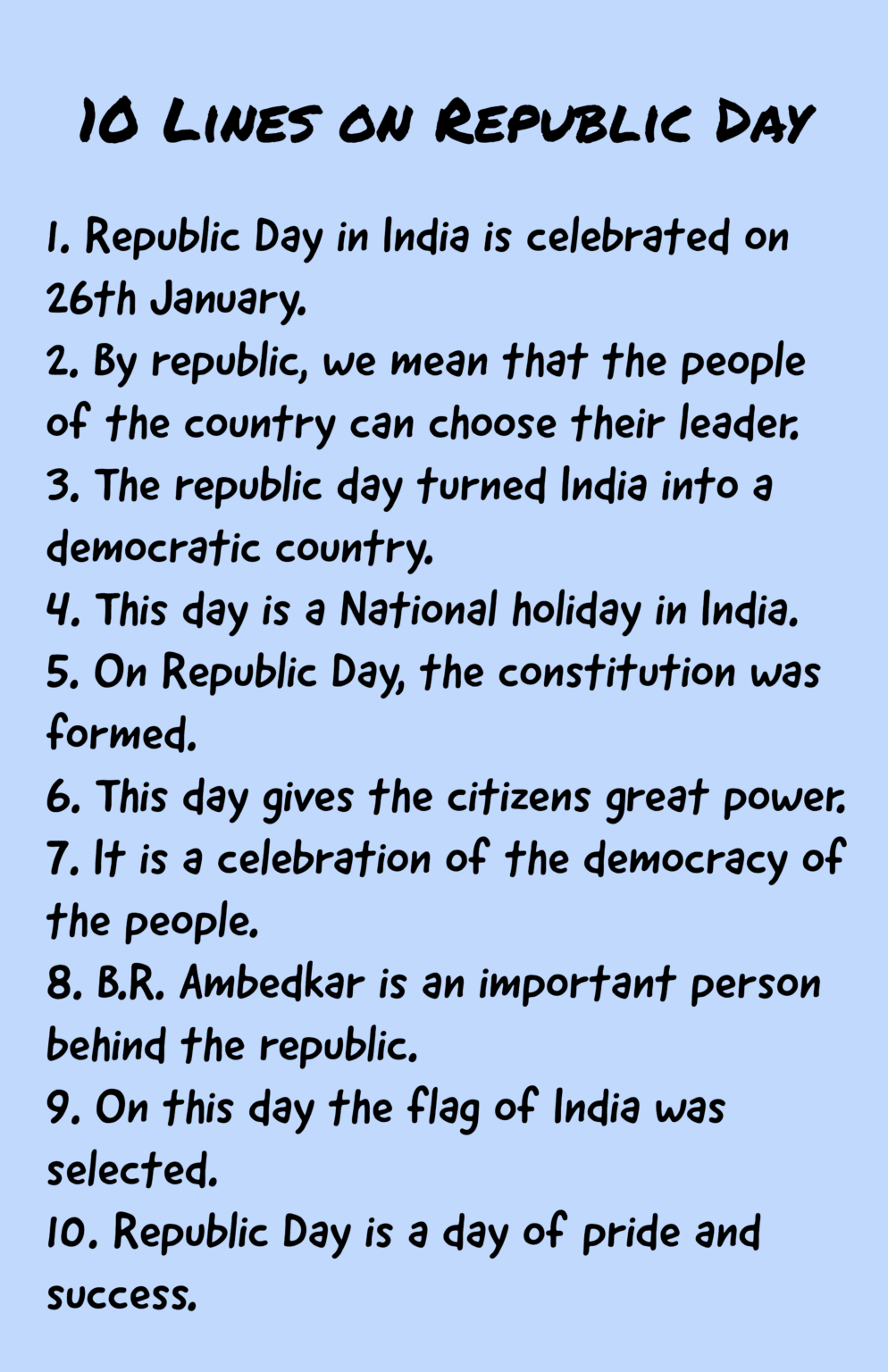 10 Lines on Republic Day in English [3 Examples] - English Compositions